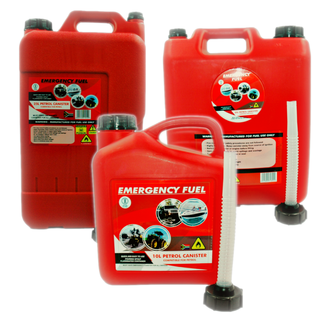 Pack of Petrol Containers with Spouts – Packland